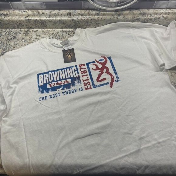 Browning | Shirts | Browning Usa Logo Tshirt 2xl Xxl The Best There Is ...